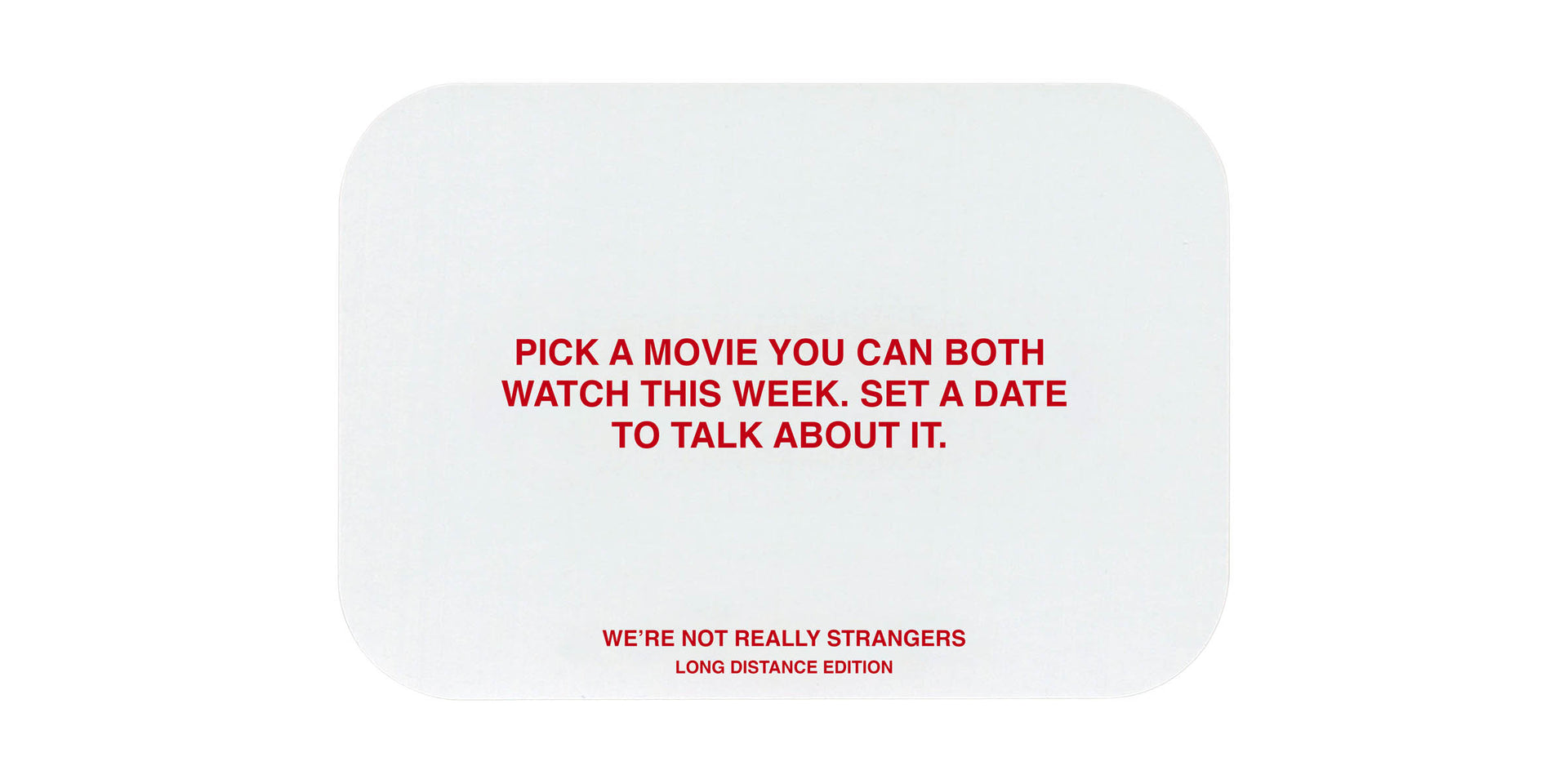 Long Distance Pack – We're Not Really Strangers